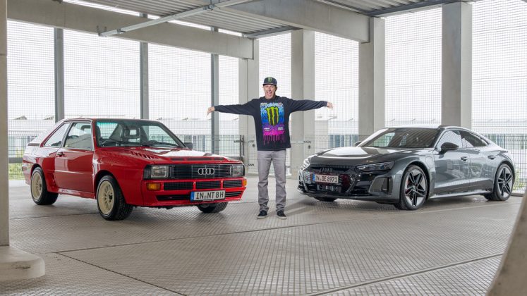 Ο Ken Block στην πίστα με τα Audi Sport Quattro και RS e-tron GT ...